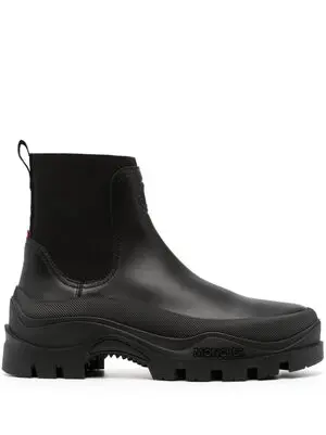 Moncler Chunky-sole Leather Ankle Boots