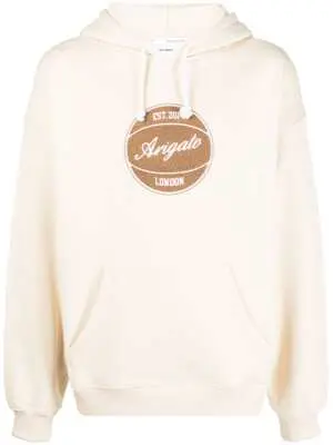 Axel Arigato Logo Appliqué Hoodie - Neutrals