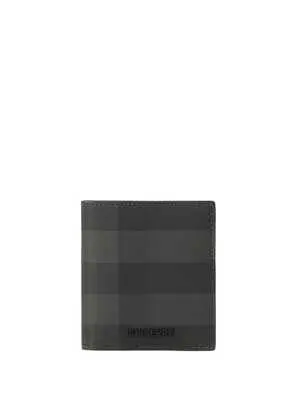 Burberry Logo-lettering Bi-fold Wallet - Black