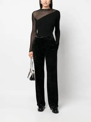 Patrizia Pepe Semi-sheer Asymmetric Jumper