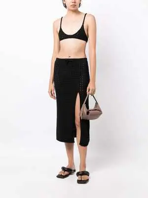 Cashmere In Love Hanalei Crochet-knit Bralette - Black