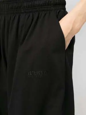 Vetements Logo-embroidered Jersey Shorts