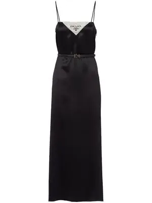 Prada Crepe Satin Slip Dress