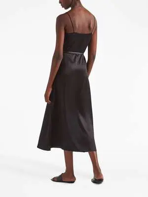 Prada Crepe Satin Slip Dress