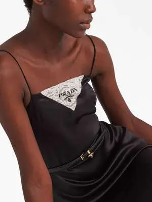 Prada Crepe Satin Slip Dress