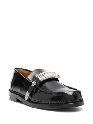 TOGA VIRILIS Buckle-detail Leather Loafers