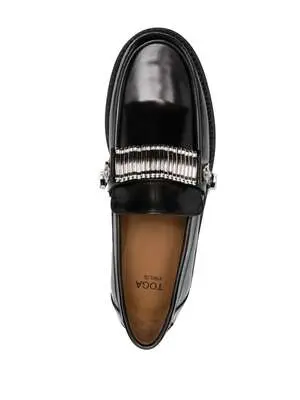 TOGA VIRILIS Buckle-detail Leather Loafers