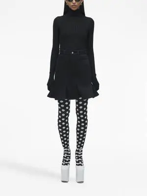 Marc Jacobs Fluted Denim Miniskirt