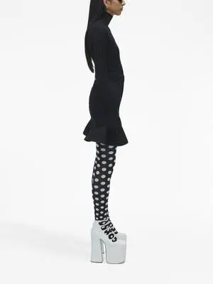 Marc Jacobs Fluted Denim Miniskirt