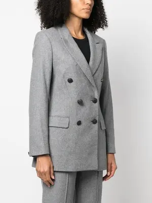 Rag & Bone Double-breasted Virgin Wool-blend Blazer