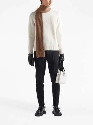 Prada Logo-embroidered Cashmere Jumper
