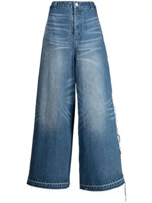 GROUND ZERO High-waisted Wide-leg Jeans