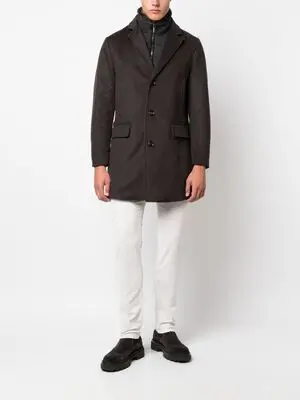 MOORER Single-breasted Notched Coat