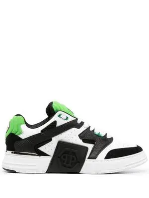 Philipp Plein Phantom Street Leather Sneakers - White