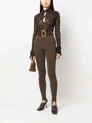 Nanushka Stirrup-cuffs High-waisted Leggings