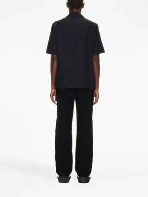 Off-White Logo-jacquard Bouclé Trousers