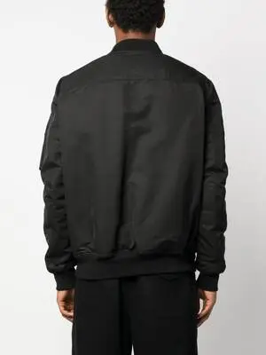 Rick Owens Baseball-collar Wool Bomber Jacket - Black