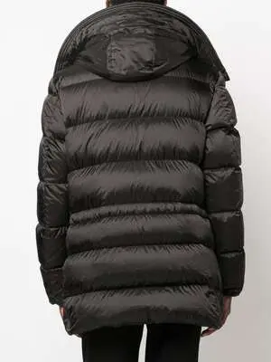 MOORER Padded Coat With Press-stud Fastening