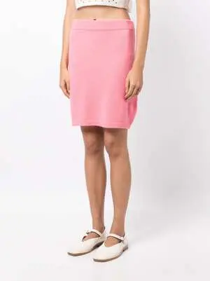 Cashmere In Love Ula Fine-knit Miniskirt - Pink