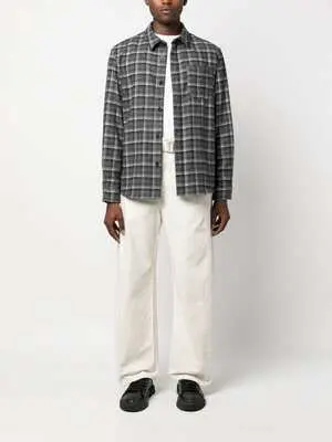 A.p.c. Checked Wool-blend Shirt