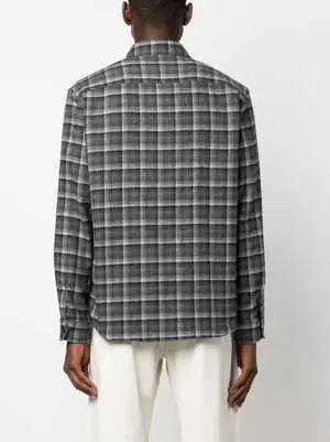 A.p.c. Checked Wool-blend Shirt