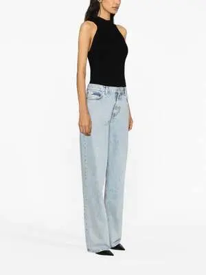 Wardrobe.NYC Low-rise Straight-leg Jeans - Blue