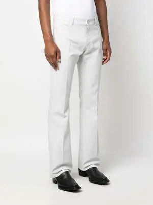 COURREGES Logo-patch Straight-leg Trousers