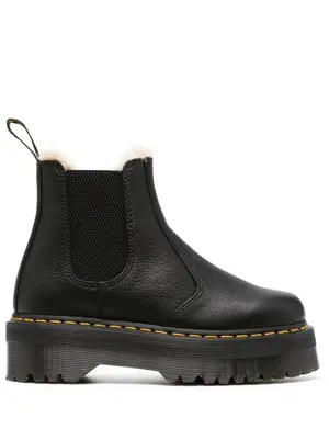 Dr. Martens 2976 Quad Platform Ankle Boots - Black
