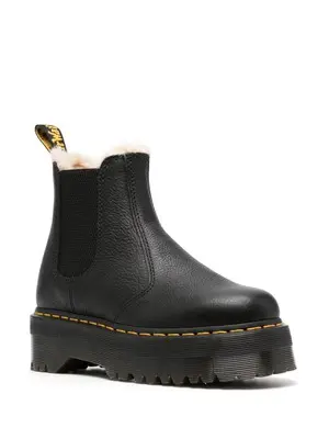 Dr. Martens 2976 Quad Platform Ankle Boots - Black