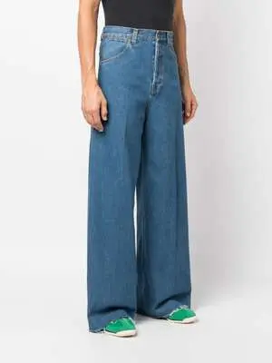Gucci Pressed-crease Wide-leg Jeans