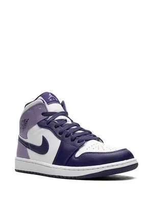 JORDAN Air 1 Mid Sneakers - Purple
