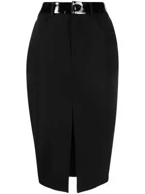 Liu Jo Front-slit Pencil Skirt - Black