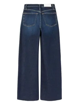 RE/DONE High-rise Wide-leg Jeans