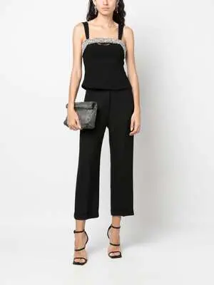 Simkhai Crystal-embellished Corset Top - Black