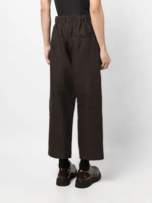 UMA WANG Paxton Herringbone-pattern Trousers
