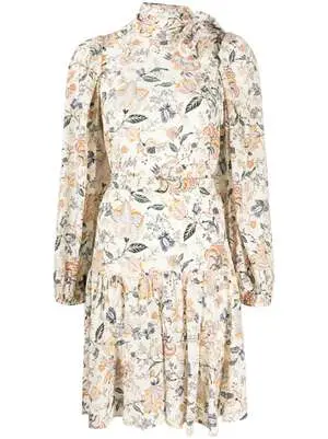 Ulla Johnson Floral-print Bow-detail Dress