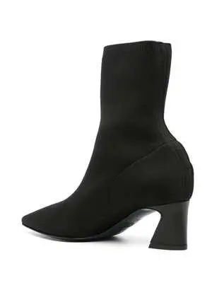 Patrizia Pepe Knitted 60mm Leather Ankle Boots