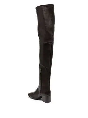 LEMAIRE 60mm Leather Thigh-high Boots