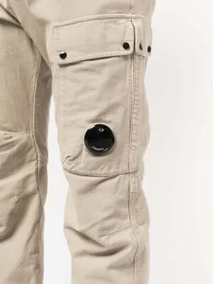 C.P. COMPANY Ottoman Lens-patch Cargo Trousers - Neutrals