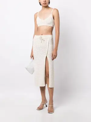 Cashmere In Love Anse Crochet-knit Bralette - White