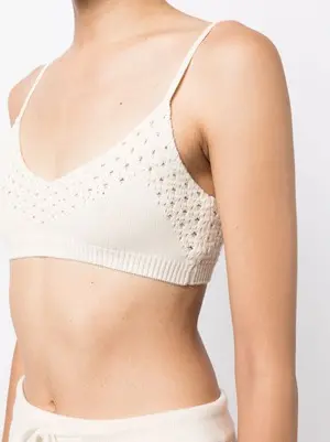 Cashmere In Love Anse Crochet-knit Bralette - White
