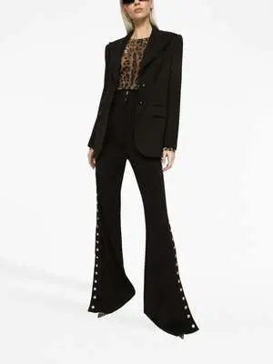 Dolce & Gabbana Button-detail Bootcut Trousers