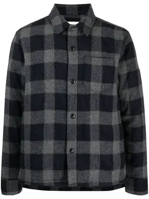 Officine Générale Gingham-check Virgin-wool Jacket
