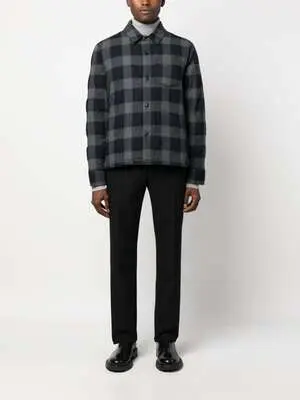 Officine Générale Gingham-check Virgin-wool Jacket