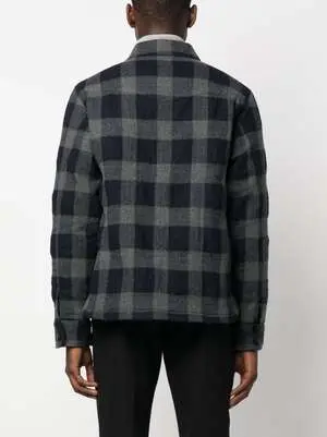 Officine Générale Gingham-check Virgin-wool Jacket