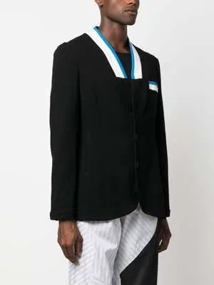 KIKO KOSTADINOV Striped-trim Single-breasted Blazer