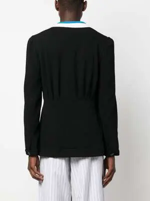 KIKO KOSTADINOV Striped-trim Single-breasted Blazer