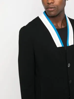 KIKO KOSTADINOV Striped-trim Single-breasted Blazer