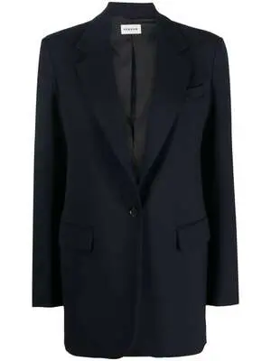 P.a.r.o.s.h Single-breasted Wool-blend Blazer - Blue