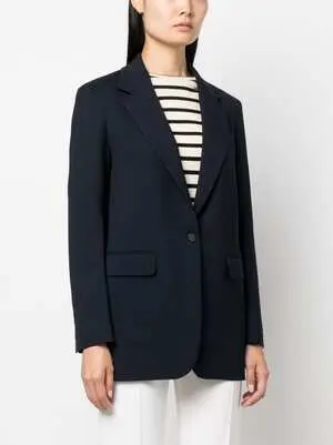 P.a.r.o.s.h Single-breasted Wool-blend Blazer - Blue